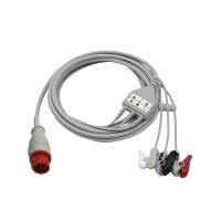 China Medical Grade One-Piece 8-Pin ECG Patient Cable for Bionet, 3/5 Lead, Snap/Clip/Infant Clip for sale