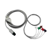 China Medical Grade One-Piece 8-Pin ECG Patient Cable for Bionet, 3/5 Lead, Snap/Clip/Infant Clip for sale