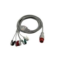 China Medical Grade One-Piece 8-Pin ECG Patient Cable for Bionet, 3/5 Lead, Snap/Clip/Infant Clip for sale