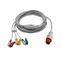 China Medical Grade One-Piece 8-Pin ECG Patient Cable for Bionet, 3/5 Lead, Snap/Clip/Infant Clip for sale