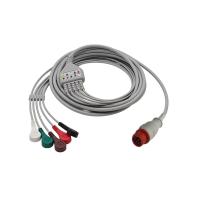 China Medical Grade One-Piece 8-Pin ECG Patient Cable for Bionet, 3/5 Lead, Snap/Clip/Infant Clip for sale