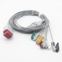 China Medical Grade One-Piece 12-Pin ECG Patient Cable for Bionet, 3/5 Lead, Snap/Clip/Infant Clip for sale
