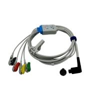 China Corpuls Compatible 4-Lead ECG Patient Cable, 11-Pin 1-Piece Medical ECG Cable with Snap End for sale