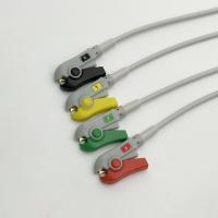 China Corpuls Compatible 4-Lead ECG Patient Cable, 11-Pin 1-Piece Medical ECG Cable with Snap End for sale