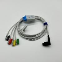 China Corpuls Compatible 4-Lead ECG Patient Cable, 11-Pin 1-Piece Medical ECG Cable with Snap End for sale