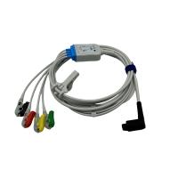 China Corpuls Compatible 4-Lead ECG Patient Cable, 11-Pin 1-Piece Medical ECG Cable with Snap End for sale