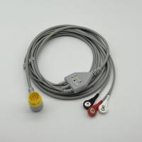 China Reusable 12 Pin 3 Lead ECG Cable Compatible with Lifegain HD1 Series Monitor for sale