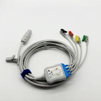 China Compatible Primedic Defibrillator ECG Cable, 6 Pin Round Connector 4 Lead Alligator Clip One-Piece ECG Lead Wire for DM10 DM30 for sale