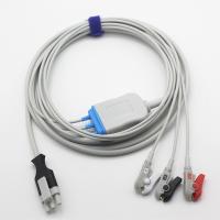 China Reusable Primedic ECG Patient Cable 3Pin 3 Lead, Two Electrode Types: Clip & Snap for sale