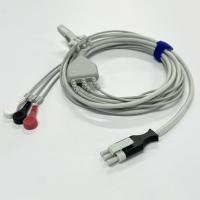 China Reusable Primedic ECG Patient Cable 3Pin 3 Lead, Two Electrode Types: Clip & Snap for sale