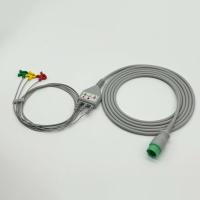 China Compatible Biolight 12-pin 3-lead Integrated ECG Cable, Pediatric Infant Alligator Clip Electrode Leadwire for sale