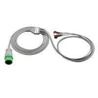 China Compatible Biolight 12 Pin ECG Cable, 3 Lead & 5 Lead, Snap Buttons / Alligator Clips, AHA (US Standard) & IEC (EU Standard) Patient Monitor ECG Leadwire for sale