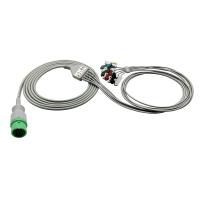 China Compatible Biolight 12 Pin ECG Cable, 3 Lead & 5 Lead, Snap Buttons / Alligator Clips, AHA (US Standard) & IEC (EU Standard) Patient Monitor ECG Leadwire for sale