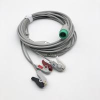 China Comen 12Pin 3 Lead EKG Cable, AHA/IEC Alligator Clip ECG Wire for sale