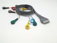 China Edan SE-2003 / SE-2012 7lead / 10lead holter recorder ecg cable and leads for sale