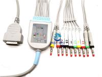 China GE Marqutte MAC1000 Ge Ecg Cables , TPU Jacket Reliable Ge Ecg Lead Wires for sale