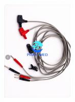China ECG Patient Cable For NMES Devices Swallowing Therapy Wire 1.5m pvc White or other color for sale