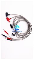 China ECG Patient Cable For NMES Devices Swallowing Therapy Wire 1.5m pvc White or other color for sale