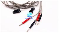 China ECG Patient Cable For NMES Devices Swallowing Therapy Wire 1.5m pvc White or other color for sale