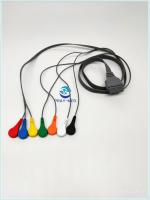 China Holter 5 Lead Ecg Cable , Monitor Connector Cable Edan SE2003 / SE2012  With 16 Pins for sale