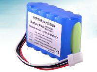 China 12v 3800mAh Medical Rechargeable Battery For Nihon Kohden BSM2301 / BSM2301K / BSM2303C for sale