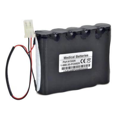 China 12V 3000mAh Medical Device Battery Replacement For Burdick EK10 EK11 EK10 Elite for sale