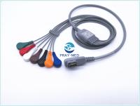 China DMS HDMI 1.1m 7 Lead Ecg Cable TPU Jacket DMS300-4A DMS300-3A for sale