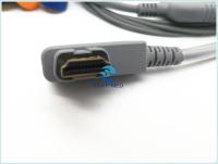 China DMS HDMI 1.1m 7 Lead Ecg Cable TPU Jacket DMS300-4A DMS300-3A for sale
