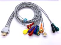 China Biocare Snap End TPU 10 Leads IH-12 HDMI 19 Pin ECG Patient Cable for sale