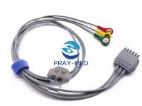 China 102cm Edan 3 lead Ecg Holter Cable For Telemetry Transmitter IT20 / IT20ES for sale