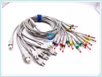 China Edan 18 leads ecg ekg cables for SE-18 SE-1515 Twin Pin Length TPU for sale