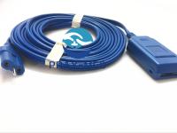 China PVC 3m Diathermy Patient Plate Cable For Electrosurgical Ground Pad for sale