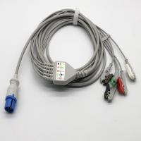 China 5 Leads 6pin MEK Physio Control Ecg Cable With Pinch Snap End for sale