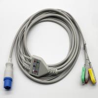 China 5 Leads 6pin MEK Physio Control Ecg Cable With Pinch Snap End for sale