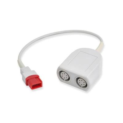 China Spacelabs Dual 0.3m 10 Pin IBP Converter Cable 700-0028-00 TPU for sale