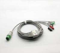China MEK Direct Connect 3/5 Leads Ecg Cable Clip IEC/AHA 6-pin Connector, for sale