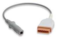 China Marquette GE TPU 4mm Temperature Sensor Adapter Cable 2021700-001 for sale