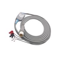 China HP TPU 12pin 3 Lead Ecg Cable With Neonate Clamp Clip for sale