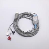 China HP TPU 12pin 3 Lead Ecg Cable With Neonate Clamp Clip for sale