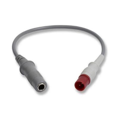 China Adult Skin 2 Pin Medical Temperature Probe Temperature Adapter Connector for sale