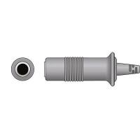 China Adult Skin 2 Pin Medical Temperature Probe Temperature Adapter Connector for sale