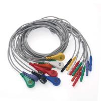 China Din 1.5 Holter Record 10 Leads TPU Patient Cable  For Ecg Machine for sale