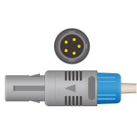 China 2m Adult TPU SpO2 Extension Cable Female 5 Pin Lemo Connector for sale