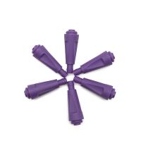 China Purple NIBP Cuff Air Hose Connector Drager Single Tube Connector for sale