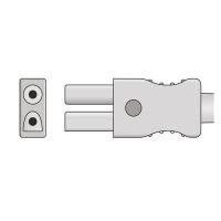 China Spacelabs 5 Lead ECG Leadwire Snap/Clip TPU Jacket Gray 0.9m 700-0007-08 700-0006-08 for sale