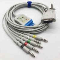 China Adult Pediatric Mindray ECG Cable 5 Leads 15 Pin With Banana pinnd for sale