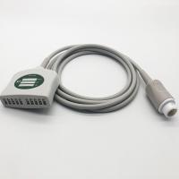 China Edan Elite V8 EKG ECG Trunk Cable 2.4M Round 12 Pin Connector for sale