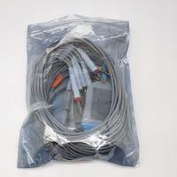 China Gray TPU Jacket 3.6m EKG Cable AHA IEC 10 Lead DB 15 Connector for sale