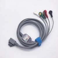 China GE 7 Lead ECG Patient Cable 1.1m 16pin With Snap AHA Or IEC TPU Jacket for sale