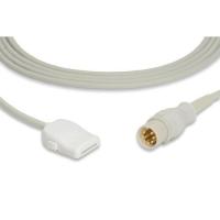 China Gray Schiller SpO2 Extension Cable 2.4m 8ft 8 Pin Connector for sale
